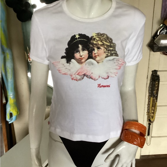 Fiorucci | Tops | Nwt Fiorucci Vintage Ngel Tee And Tin Box | Poshmark